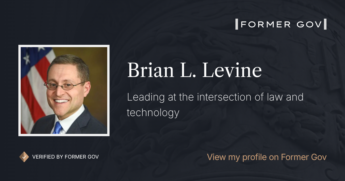 Brian L. Levine, Leading at the intersection of law and technology ...